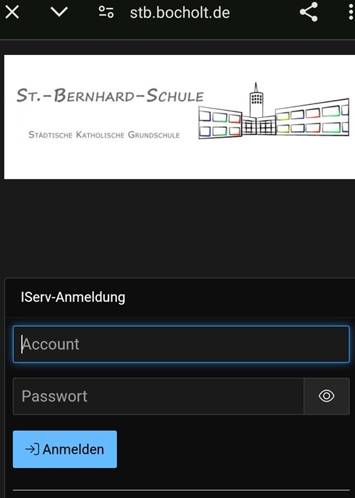 IServ - Wie melde ich mich in der App an? - St.-Bernhard-Schule Lowick